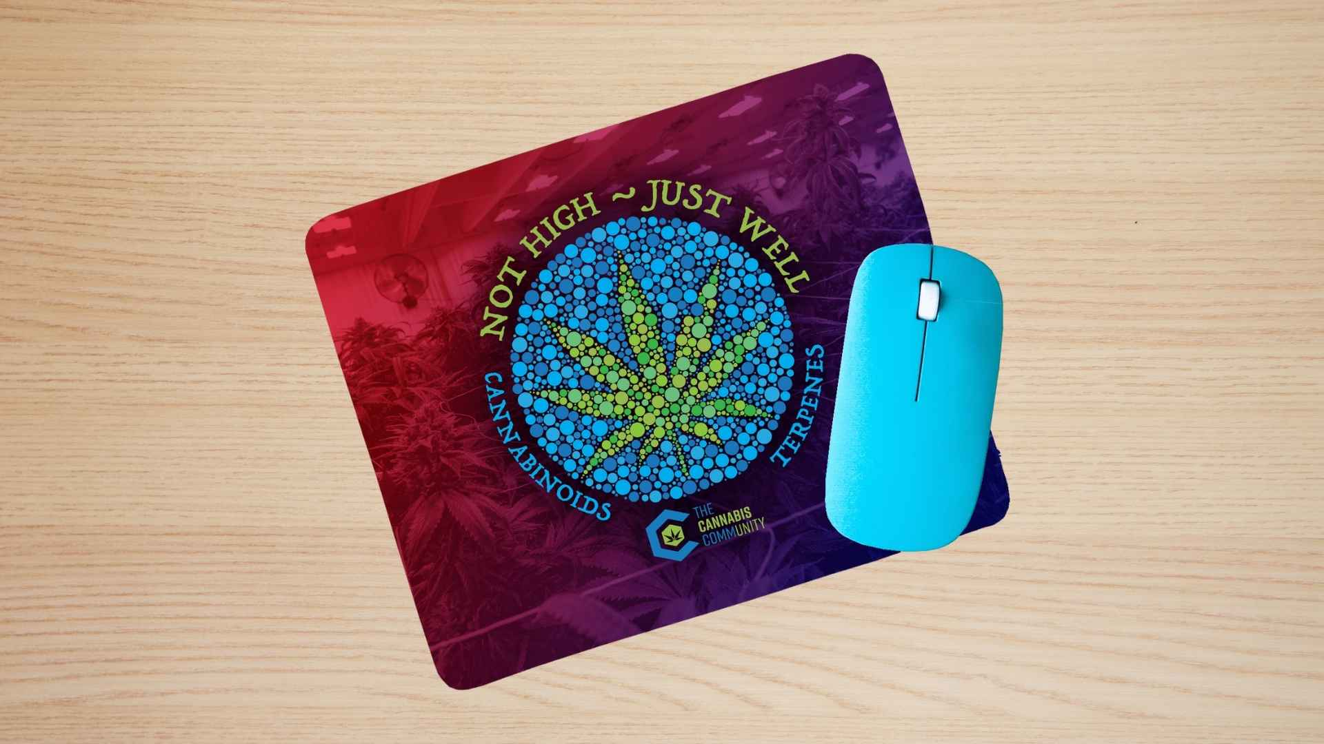 Slick Cannabis Mouse Pads